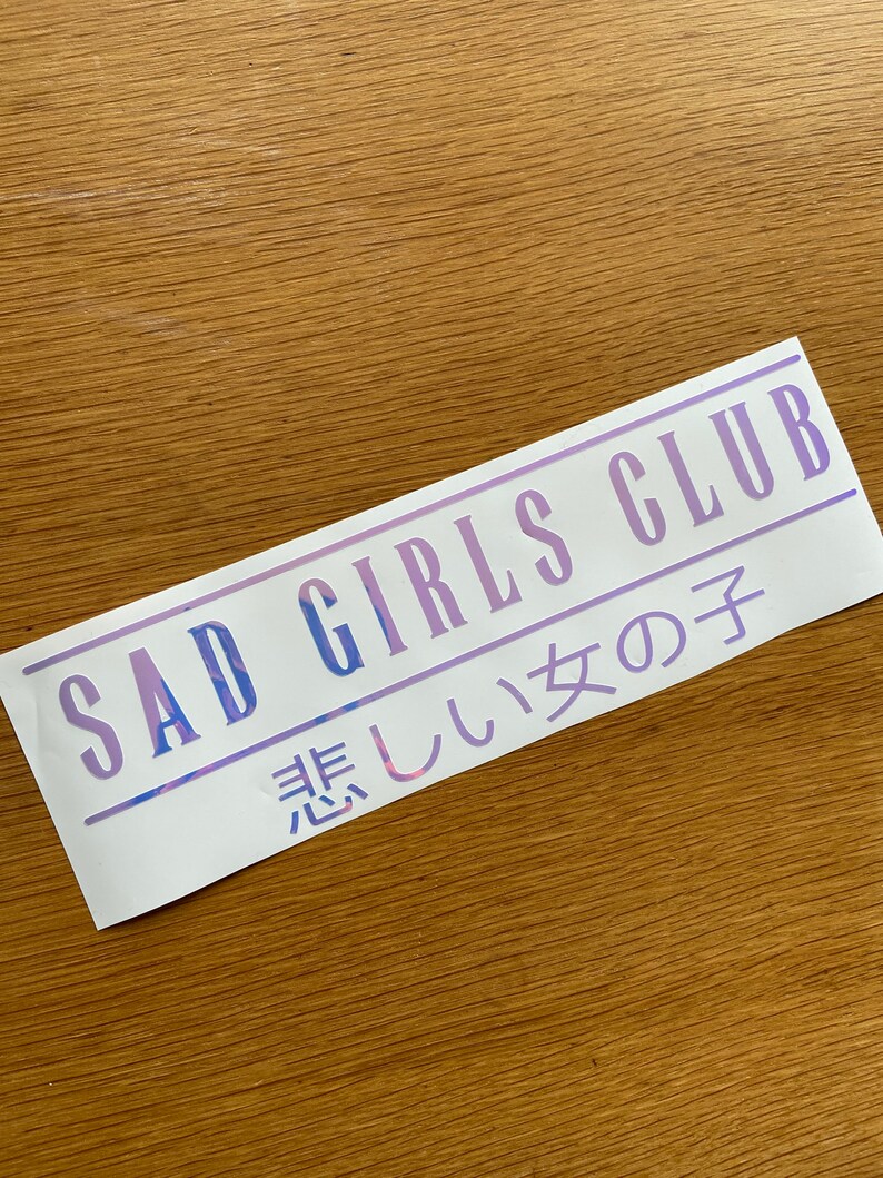 Sad Girls Club JDM Anime Vinyl Car Decal - Etsy