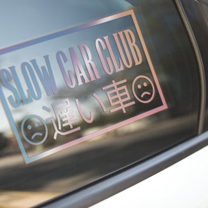 Slow Car Club JDM Vinyl Car Decal - Etsy
