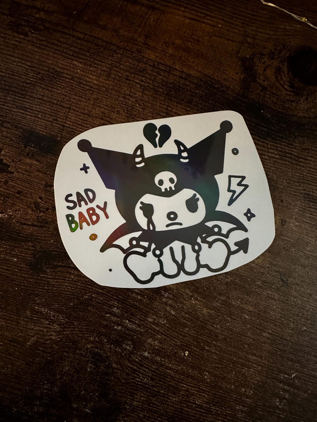 Sad Baby Cat Decal | Cute & Melancholic Vinyl Sticker | Expressive ...