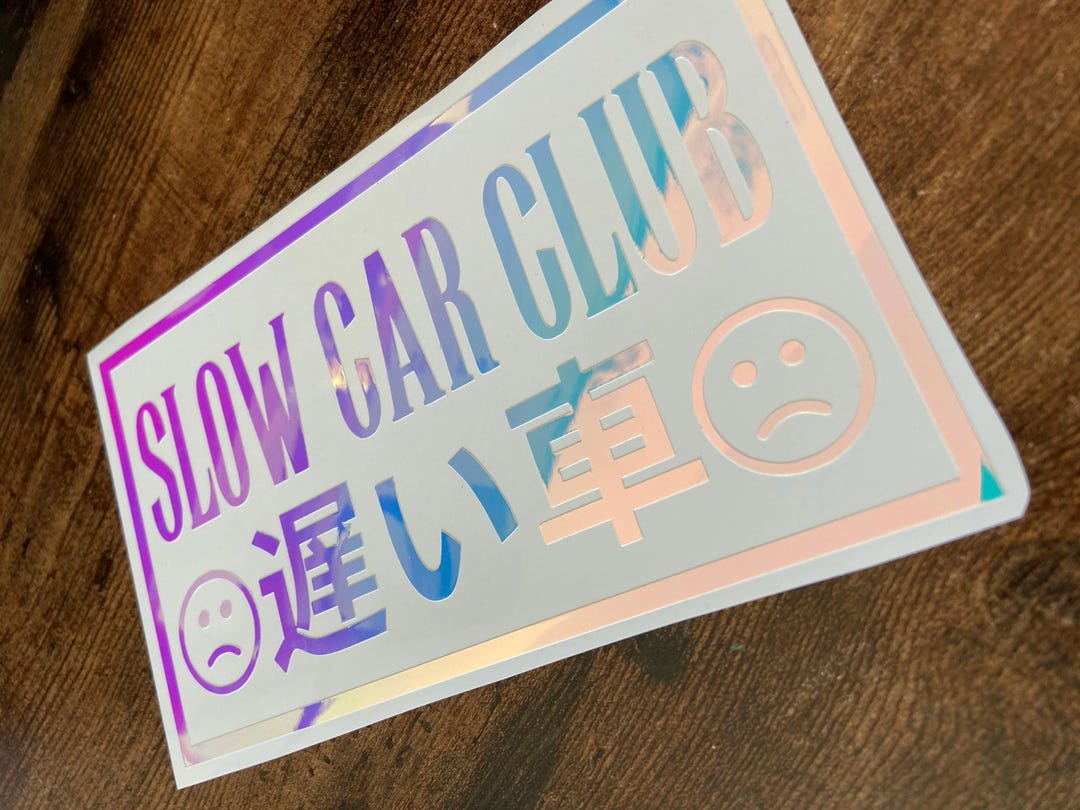 Slow Car Club JDM Vinyl Car Decal - Etsy
