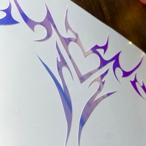 Y2K Heart Car Tramp Stamp Vinyl Decal - Etsy