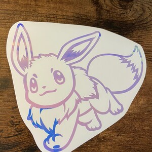 Eevee Pokemon Anime Car Decal, Pokemon Stickers, Pokemon Merch, Cute ...