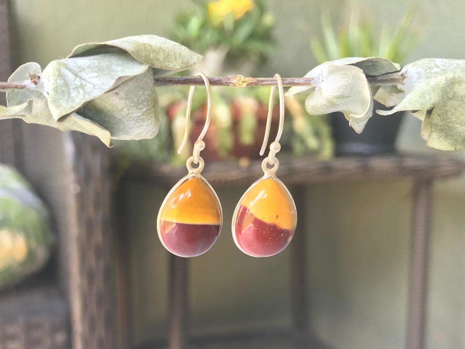 Australian Mook Jasper Earrings Connection With Nature Grounding Liver Health Overcoming Loss ...