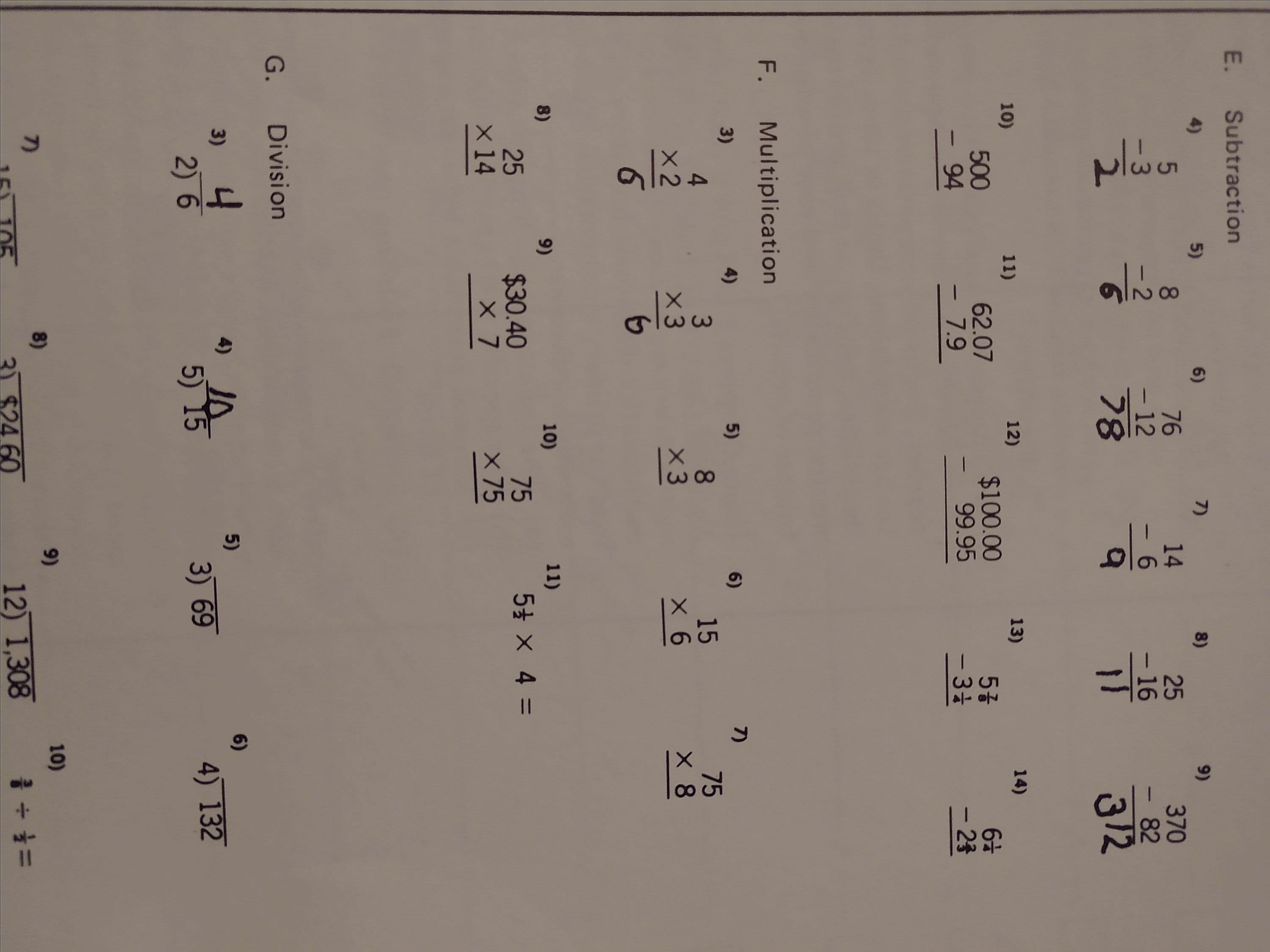 Vintage (1980's) Pages From a Teaching Math Book; Scrapbooking; Mixed ...
