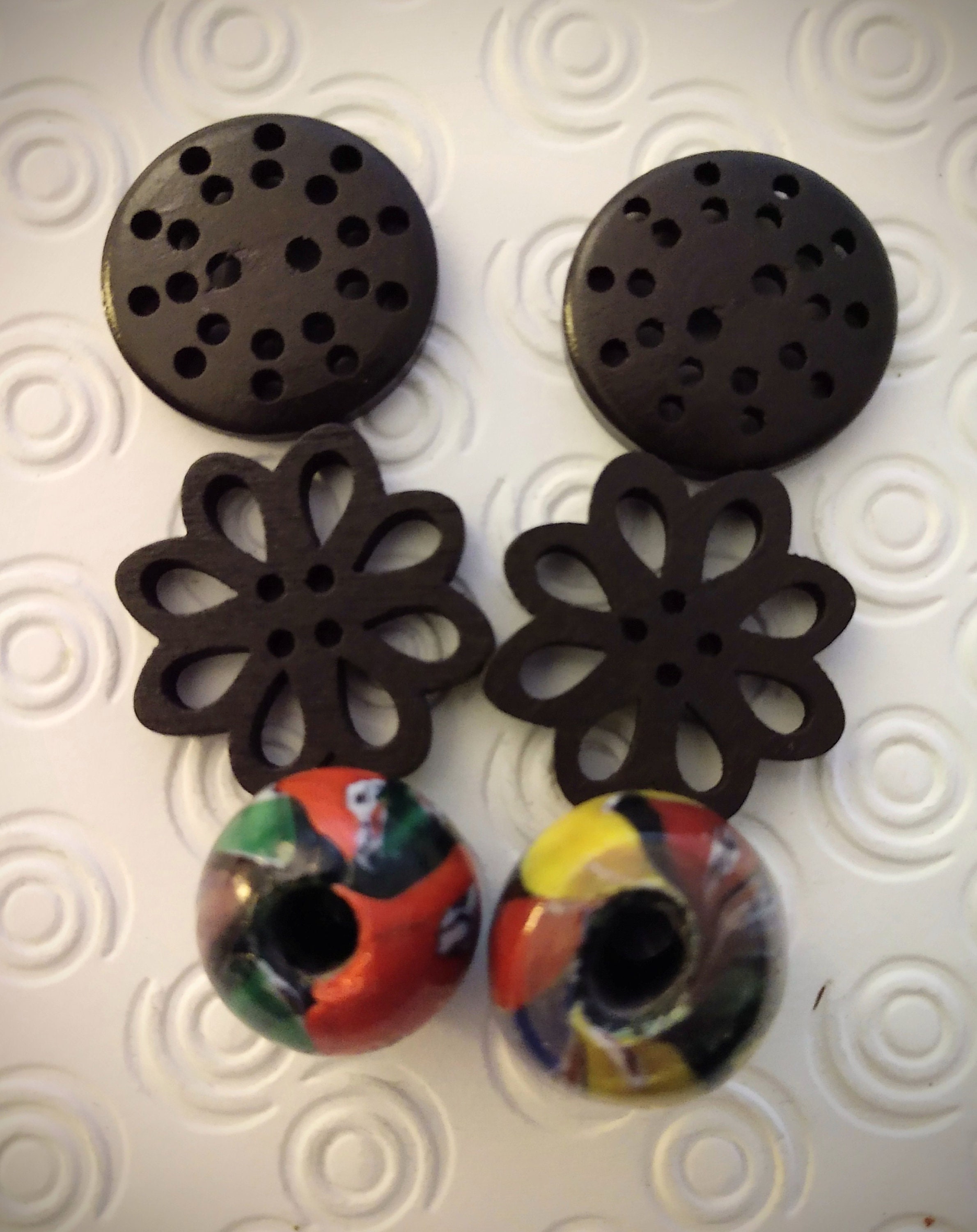 Curated Bead Assortment mostly Reds Gemstones, Natural Beads, Wood ...