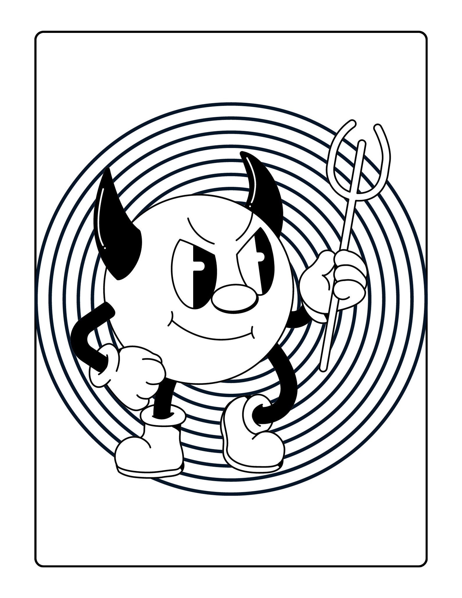 Retro Cartoon Coloring Pages for Kids & Adults - Etsy