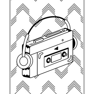 90’s Theme Coloring Pages for Adults & Children 30 Pages! - Etsy