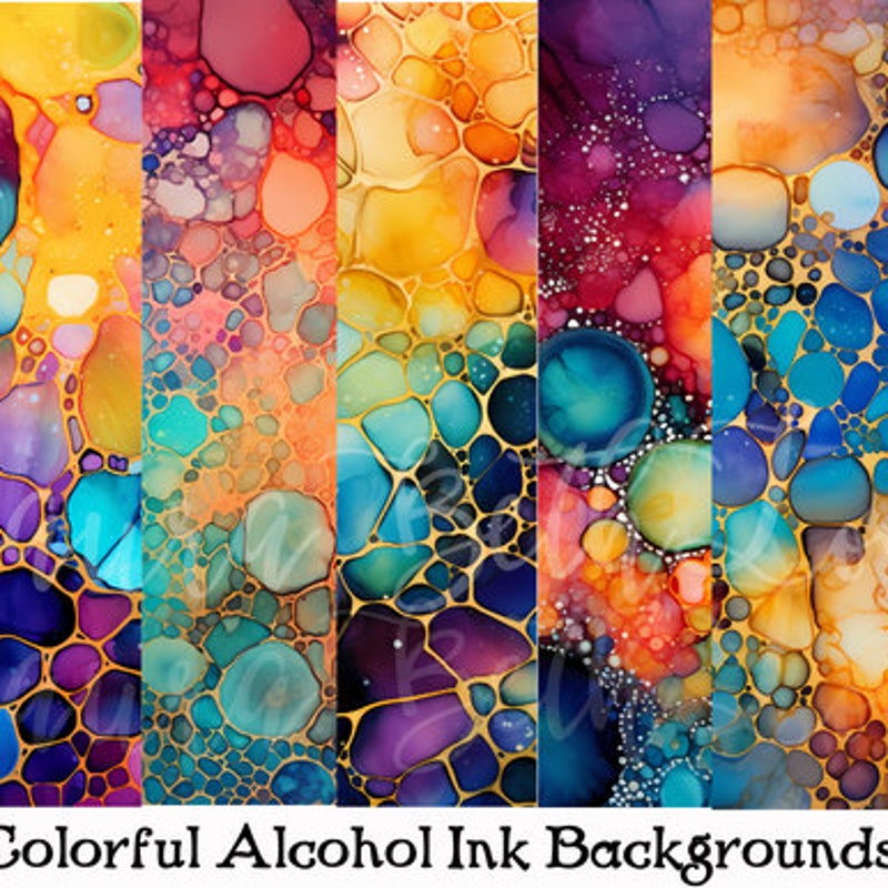 Digital Alcohol Ink - Etsy