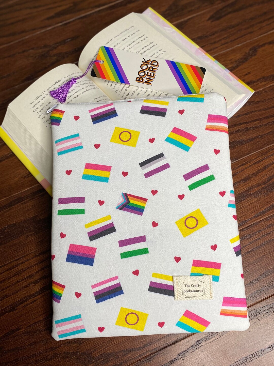 Pride Flags Book Sleeve With Zipper Padded Book Sleeve With - Etsy