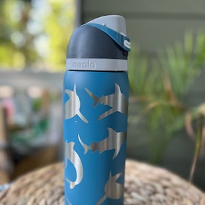 Shark Engraved 32oz Owala Water Bottle - Etsy