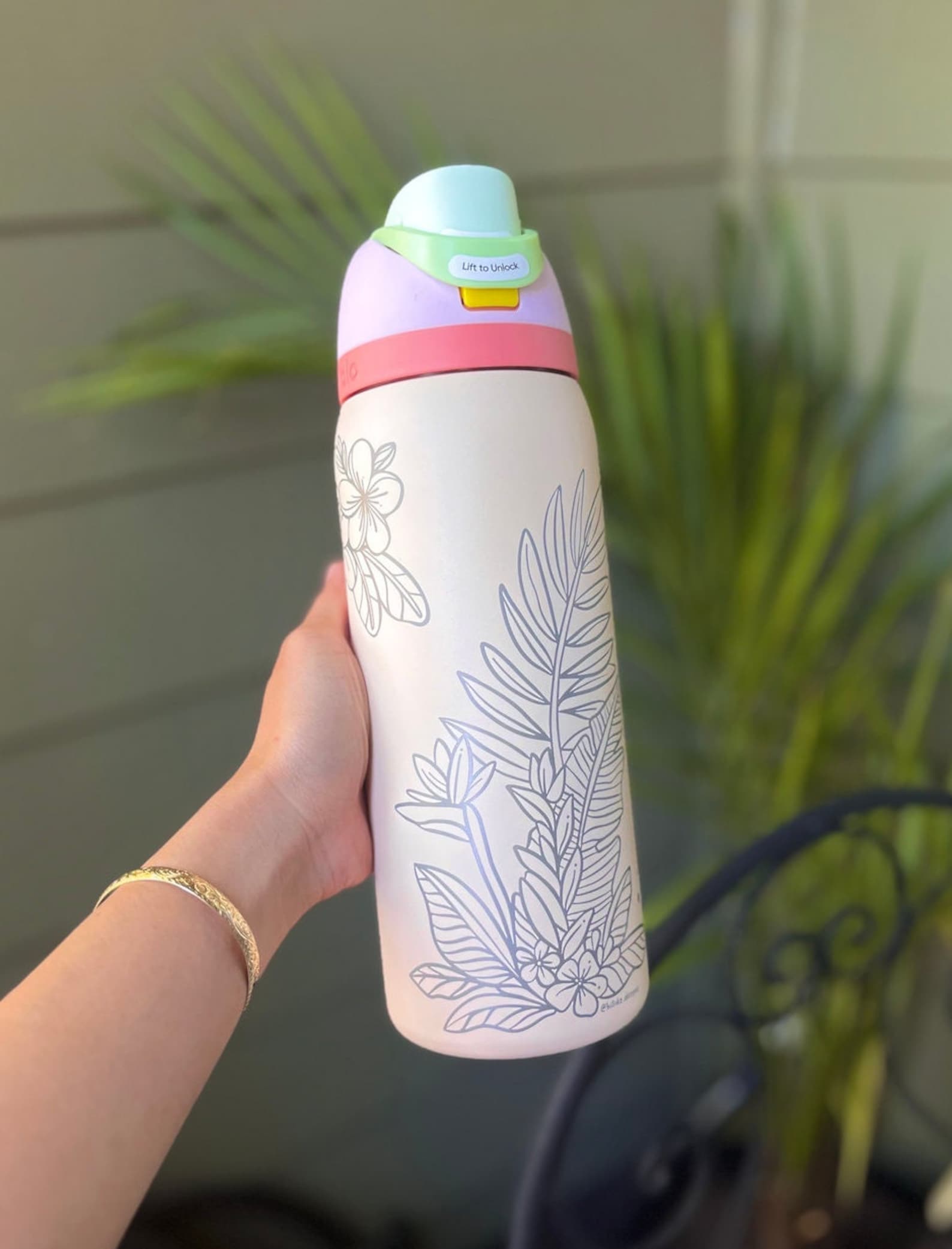 Hawai'i Owala Custom Engraved 32oz & 40oz Water Bottle - Hand Drawn ...