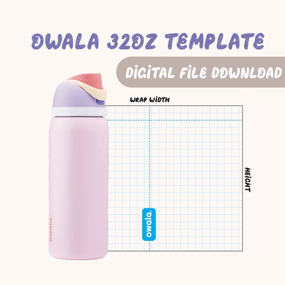 Owala 32 Ounce Template, Digital File SVG & PNG for Laser Cutter - Etsy