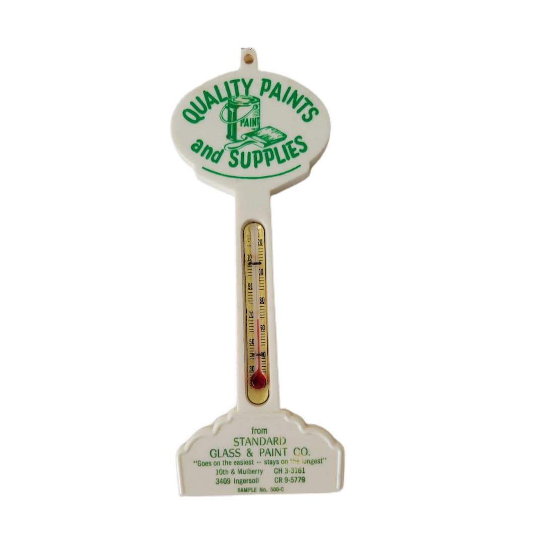 Vintage Advertising Thermometer Paint Supplies Salesman Sample ...
