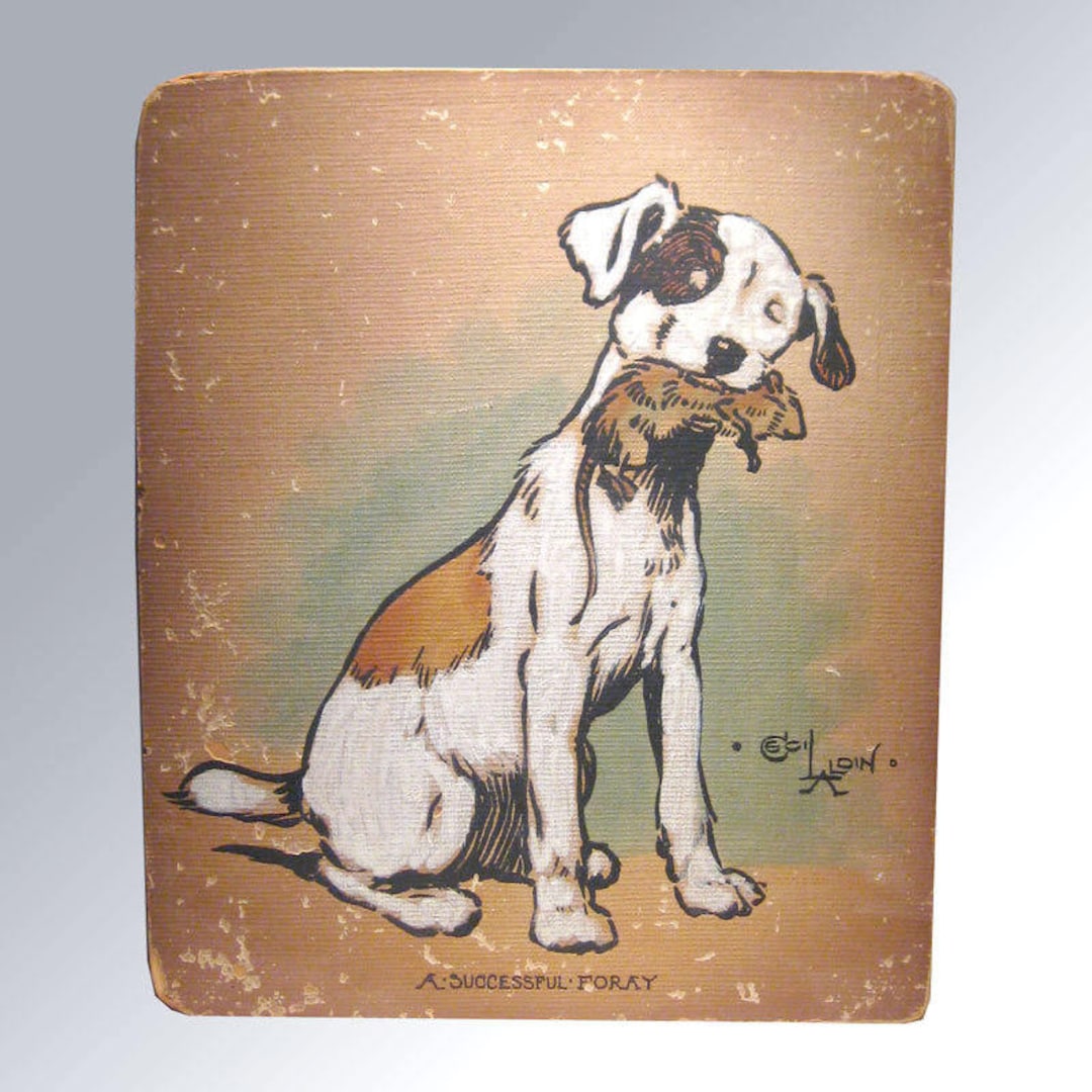 Cecil Aldin Original Watercolor Dog Painting - ORIGINAL Art - Charles ...