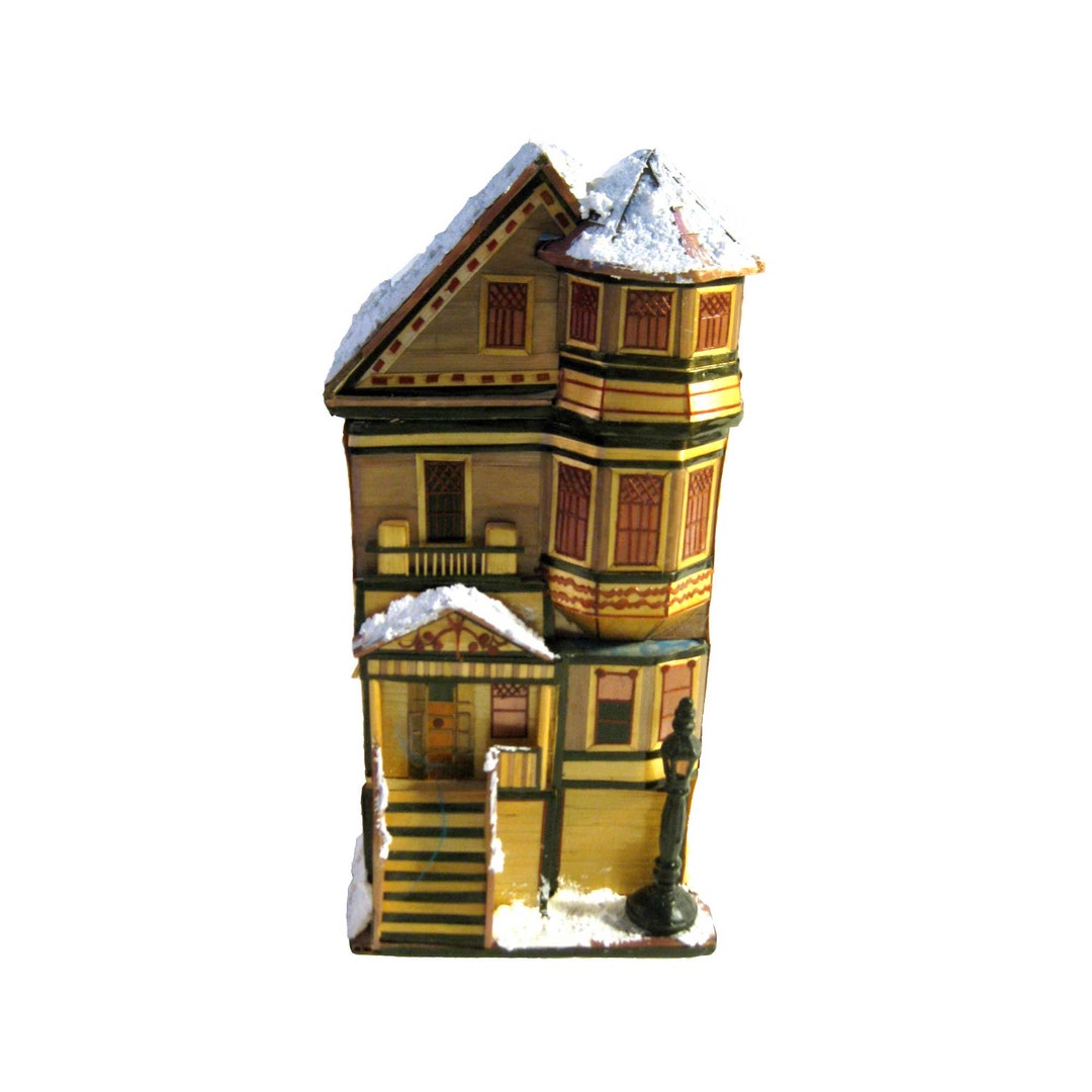 Victorian Home Keepsake Box Three Story San Francisco Style Wooden ...