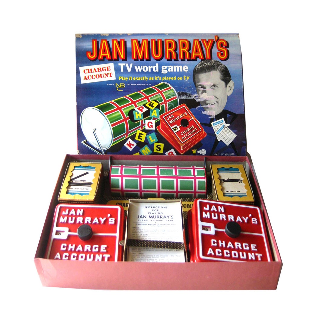 Collectible Game Jan Murray's TV Word Game Bardgame Vintage Games ...