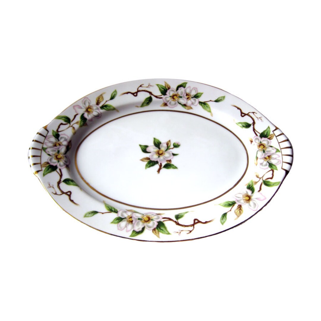 Kent China Del Mar Pattern Serving Platter / Vintage Plate / Apple ...