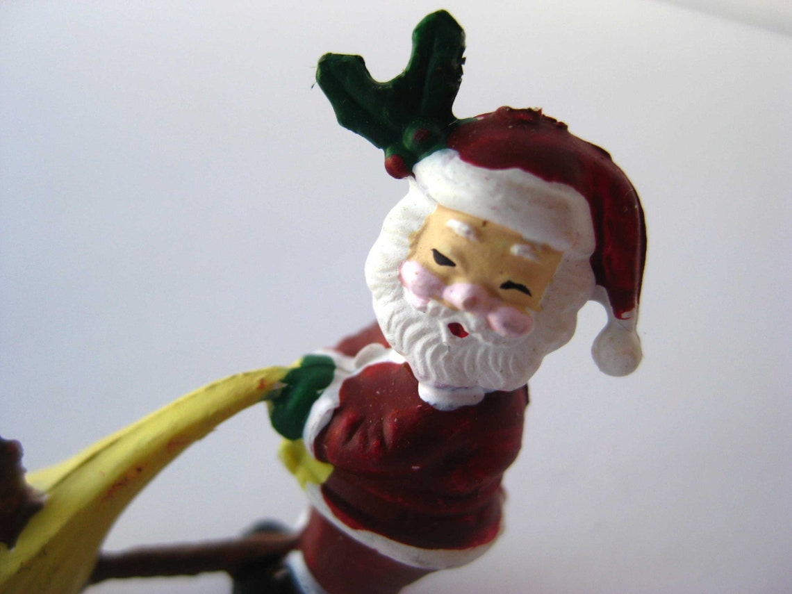 Dollhouse Miniature Santa Claus, Doll Christmas, Santa Bringing ...