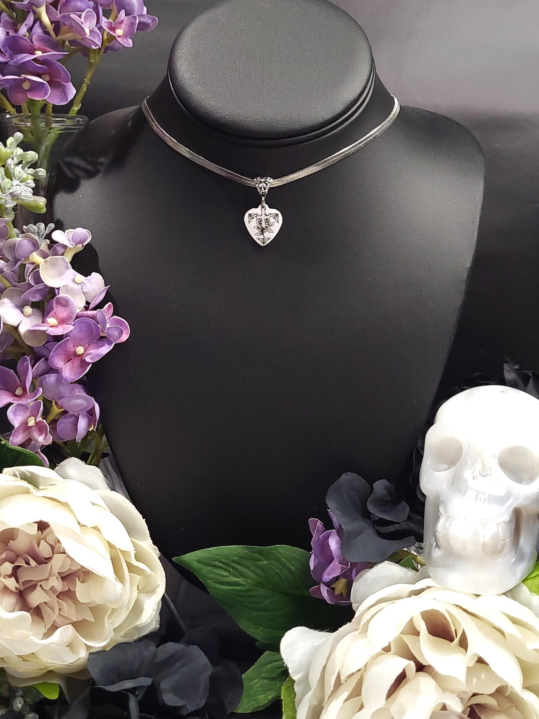 Nosferatu Inspired Lilac Victorian Mourning Gothic Stainless Steel ...