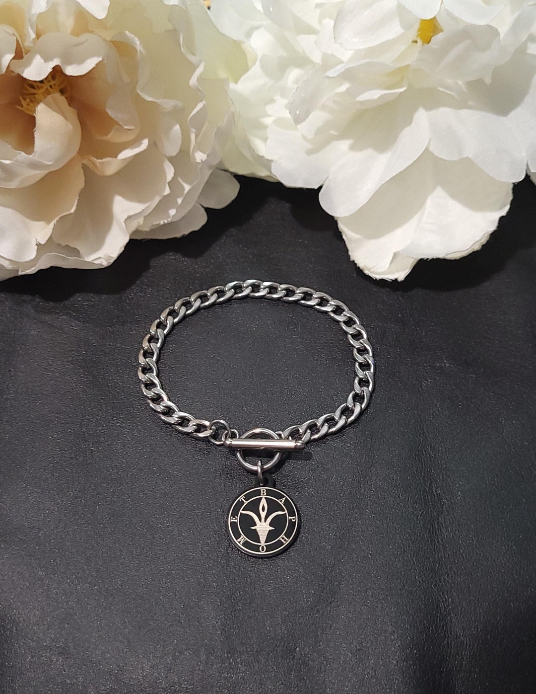 Baphomet Stainless Steel Toggle Bracelet-baphomet Jewelry,baphomet ...