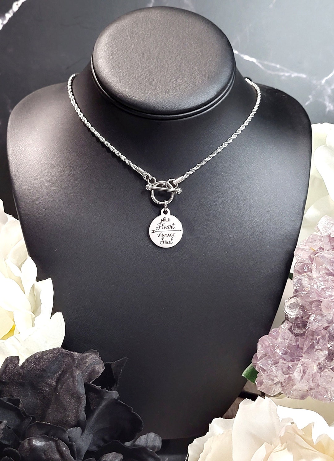 Wild Heart Vintage Soul Stainless Steel Toggle Necklace-wild Heart ...