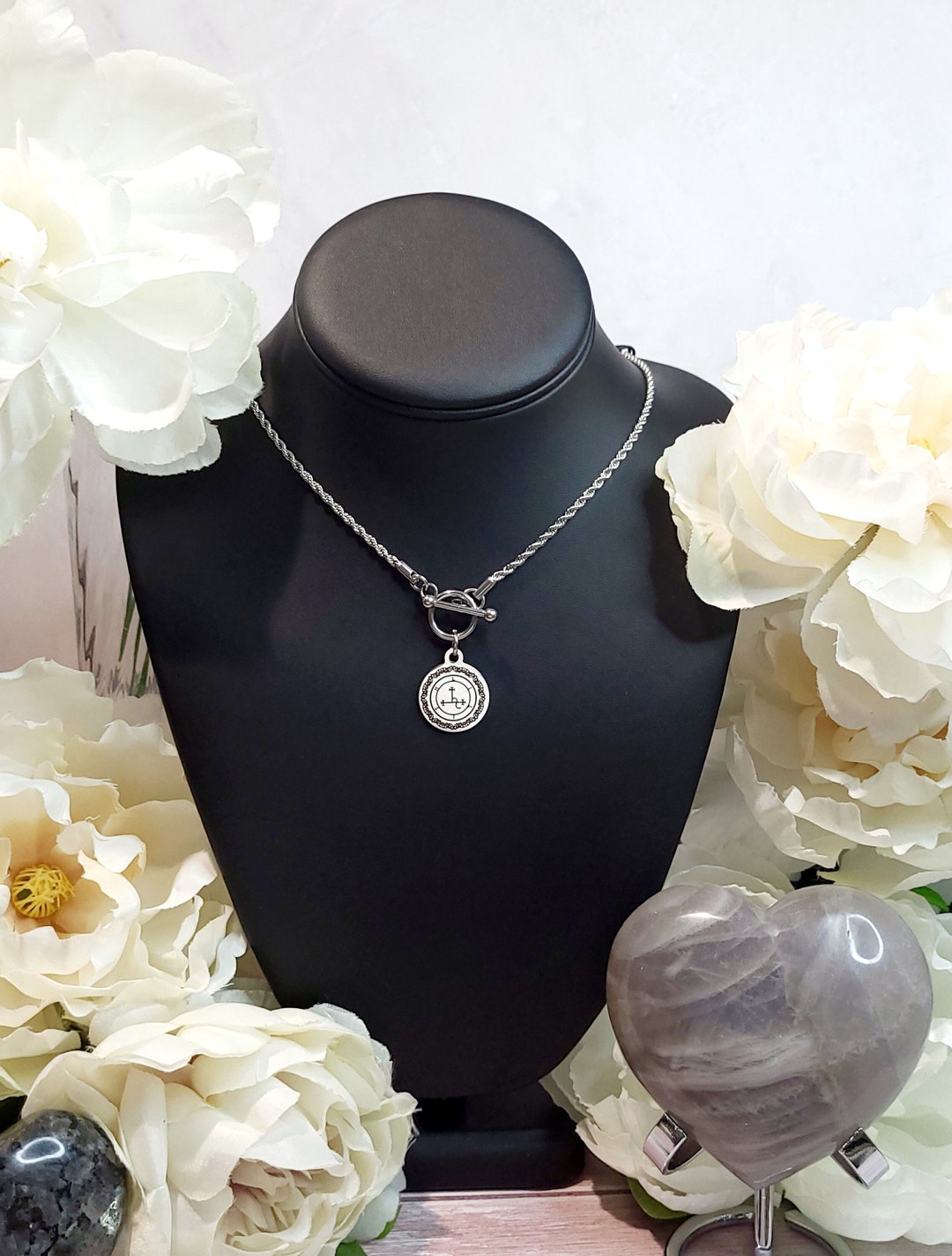 Lilith Sigil Stainless Steel Toggle Necklace-lilith Necklace,lilith ...