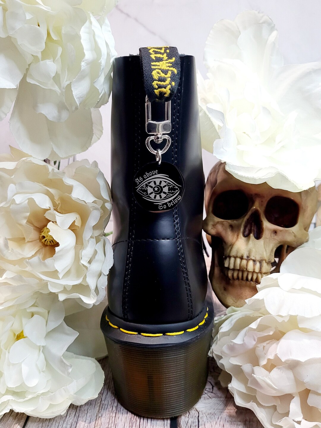 As Above so Below Boot Charm-shoe Accessories,boot Jewelry,gothic Boot ...