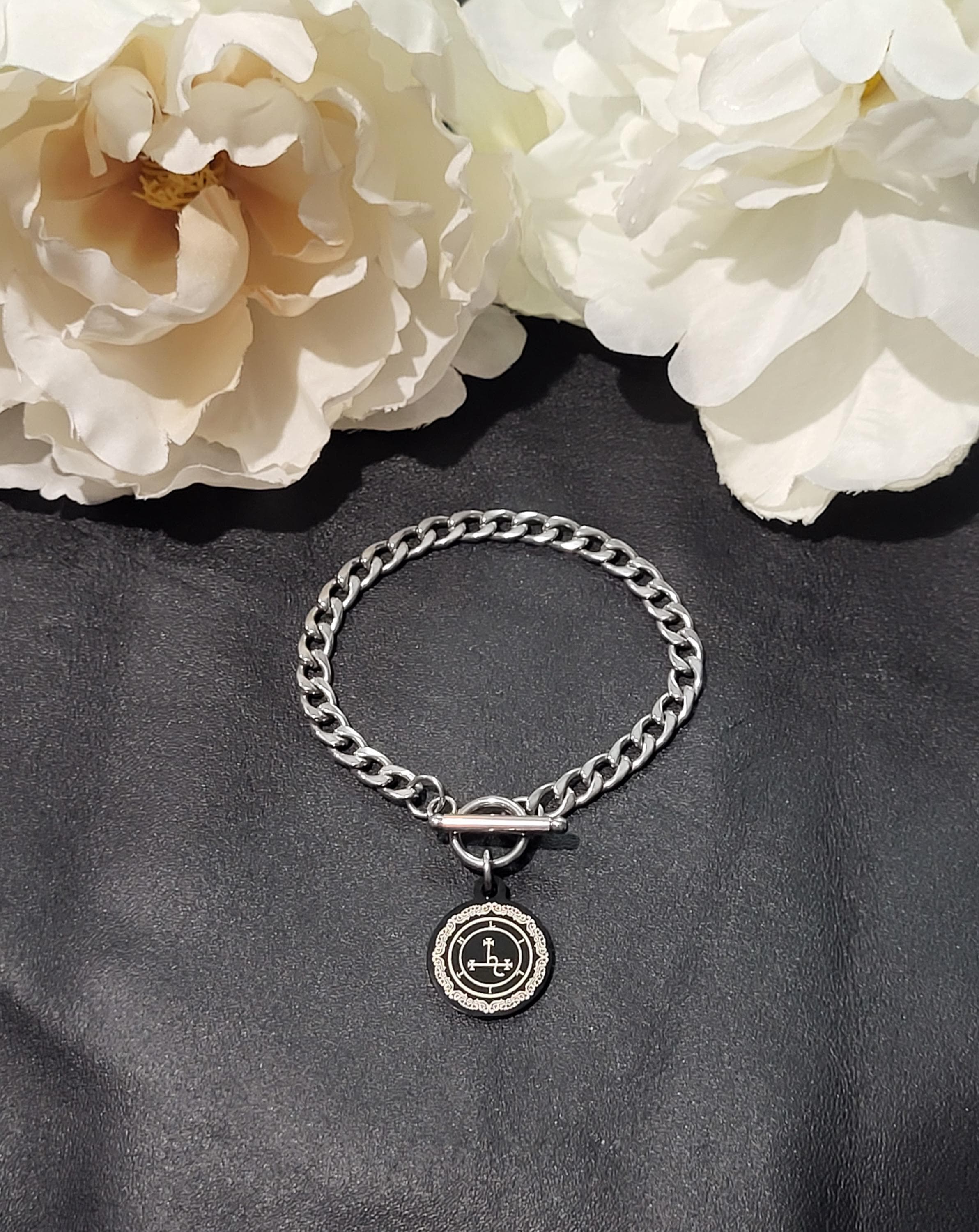Lilith Stainless Steel Toggle Bracelet-lilith Jewelry,lilith Bracelet ...