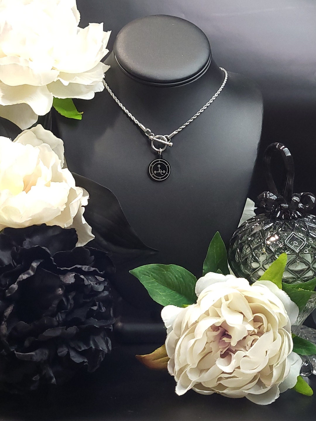 Lilith Sigil Stainless Steel Toggle Necklace-lilith Necklace,lilith ...