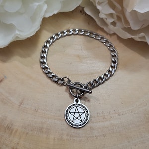 Pentacle Toggle Bracelet-witchy Jewelry,witch Bracelet,pagan Jewelry ...