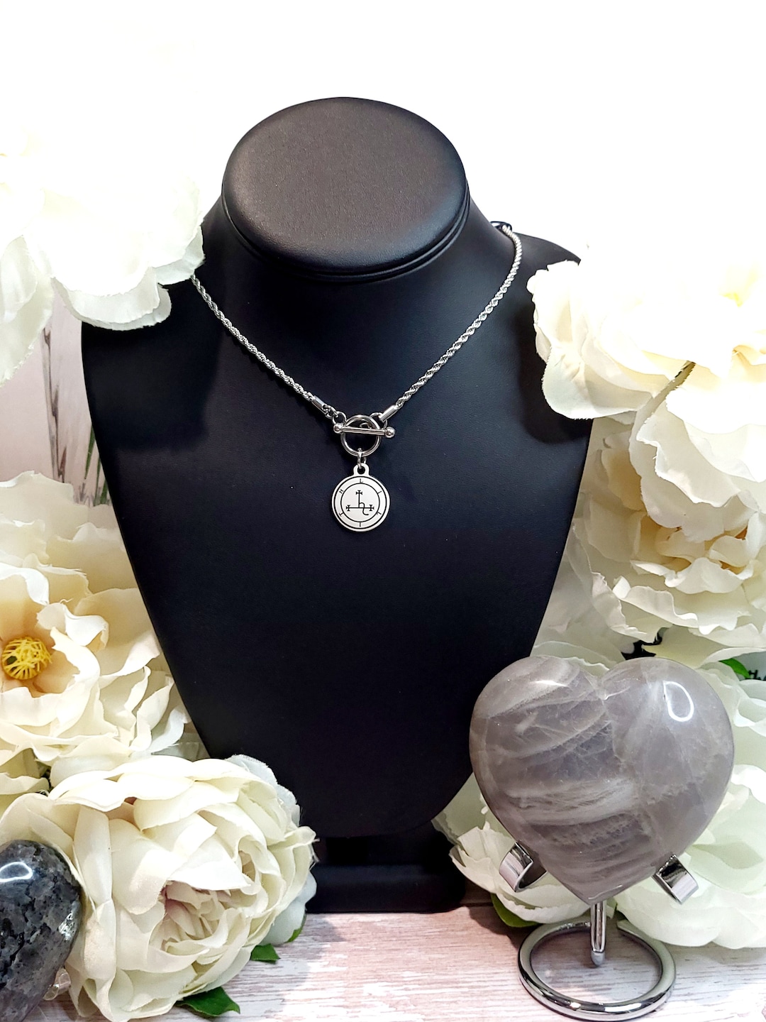 Lilith Sigil Stainless Steel Toggle Necklace-lilith Necklace,lilith ...