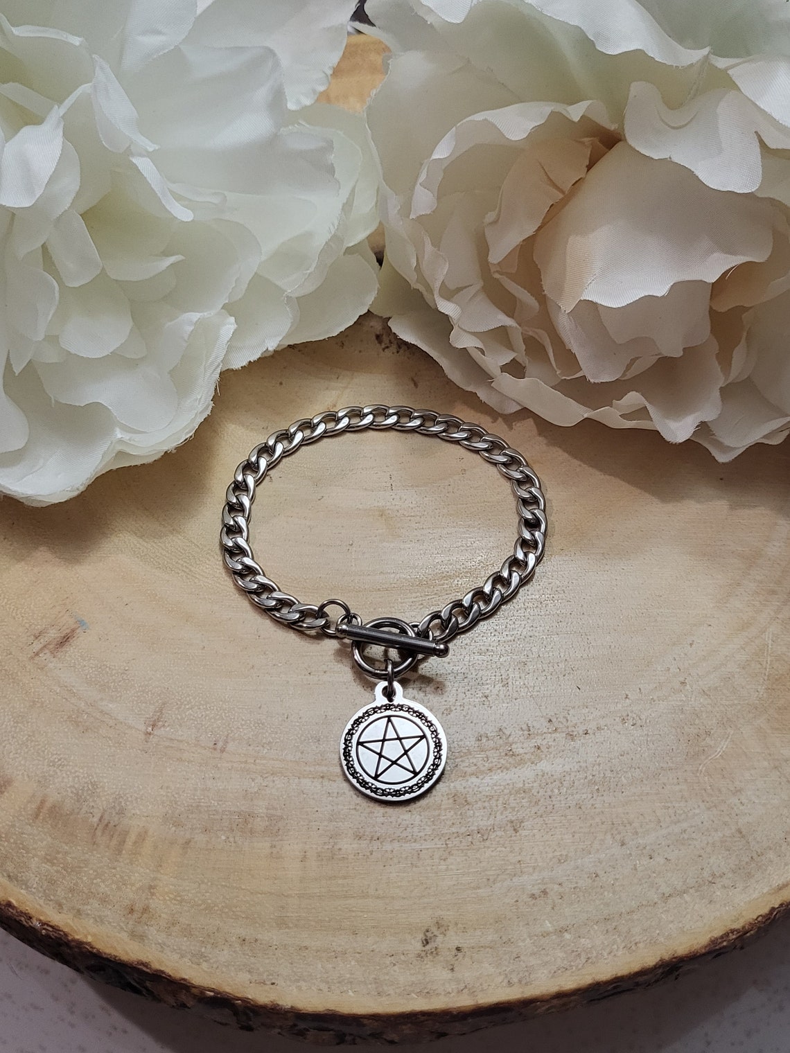 Pentacle Toggle Bracelet-witchy Jewelry,witch Bracelet,pagan Jewelry ...