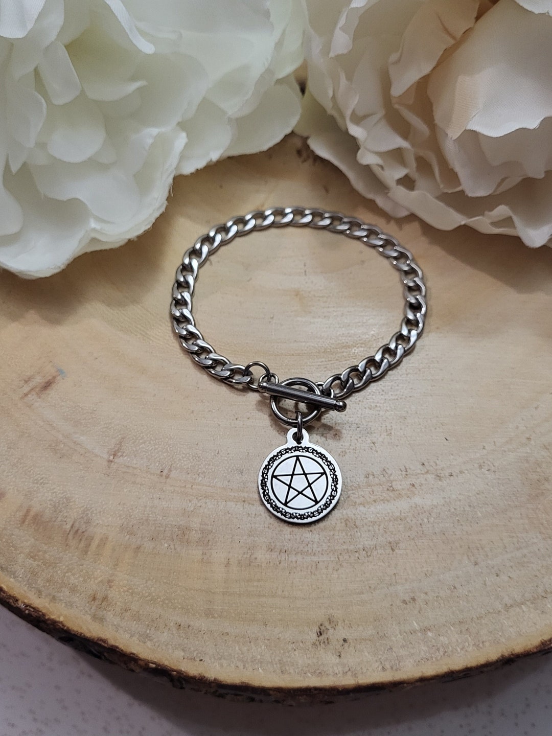 Pentacle Toggle Bracelet-witchy Jewelry,witch Bracelet,pagan Jewelry ...