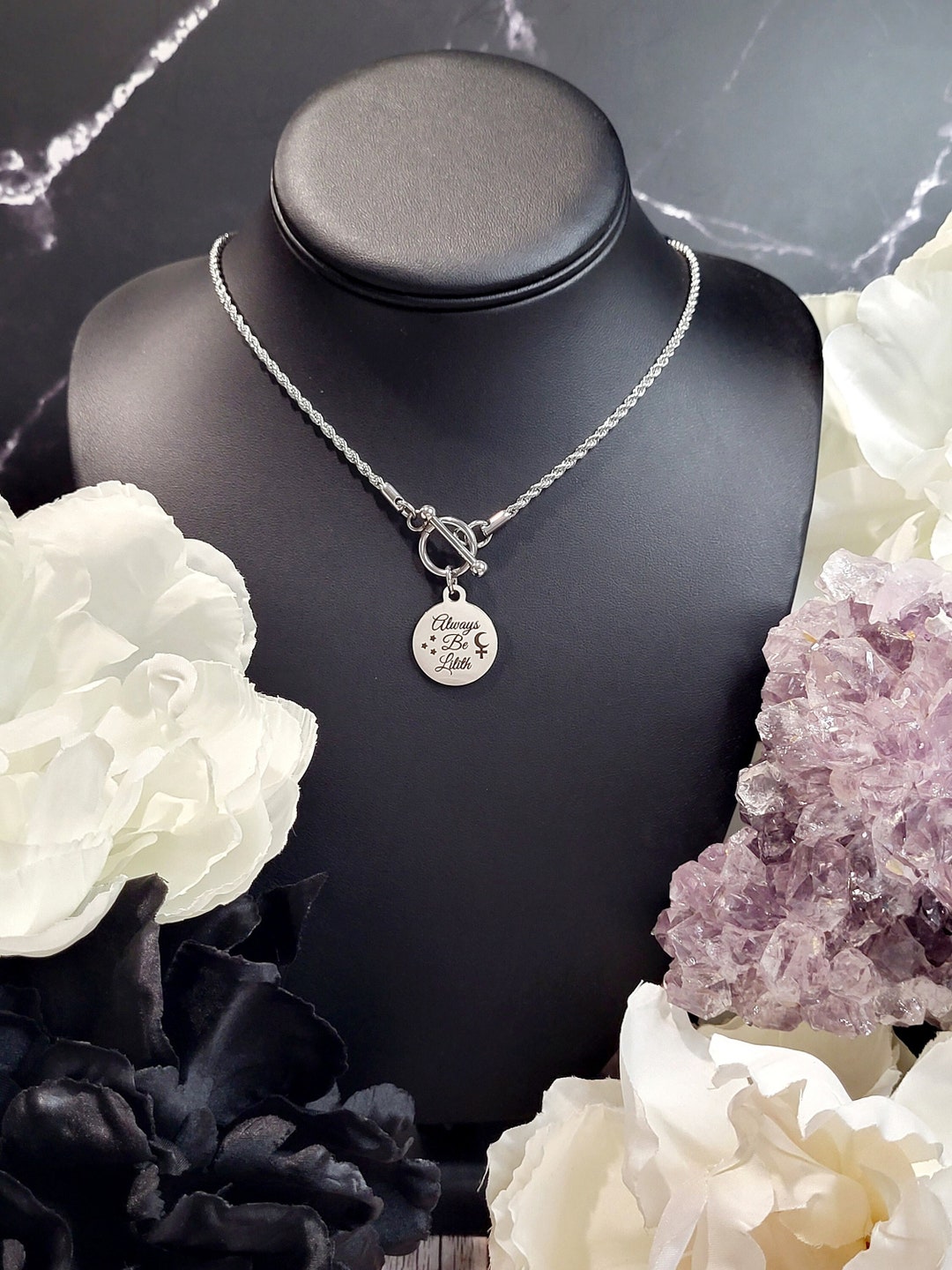 Always Be Lilith Stainless Steel Toggle Necklace-lilith Necklace,lilith ...