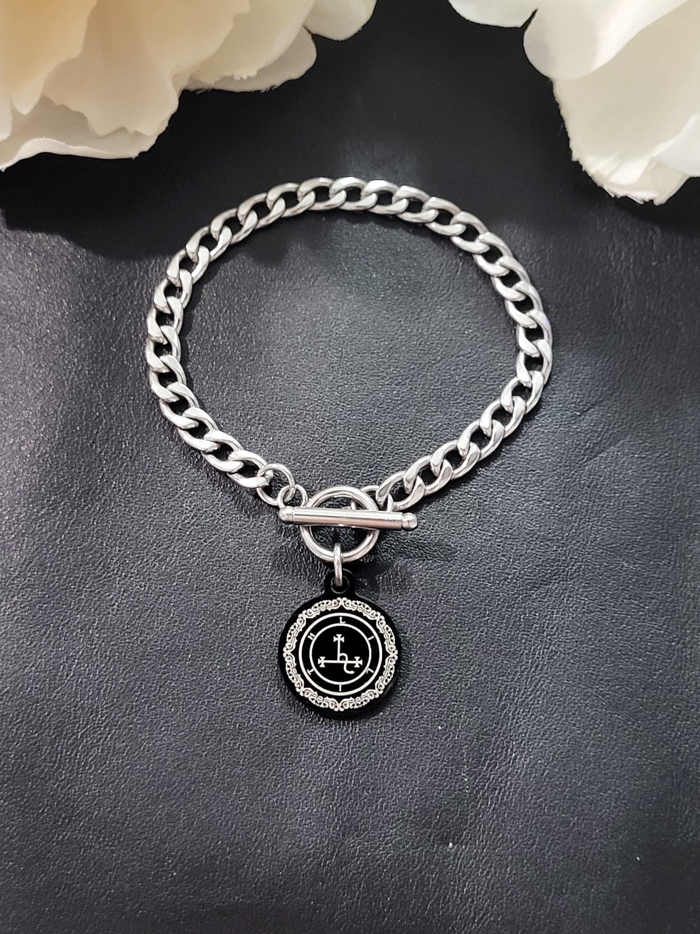Lilith Stainless Steel Toggle Bracelet-lilith Jewelry,lilith Bracelet ...