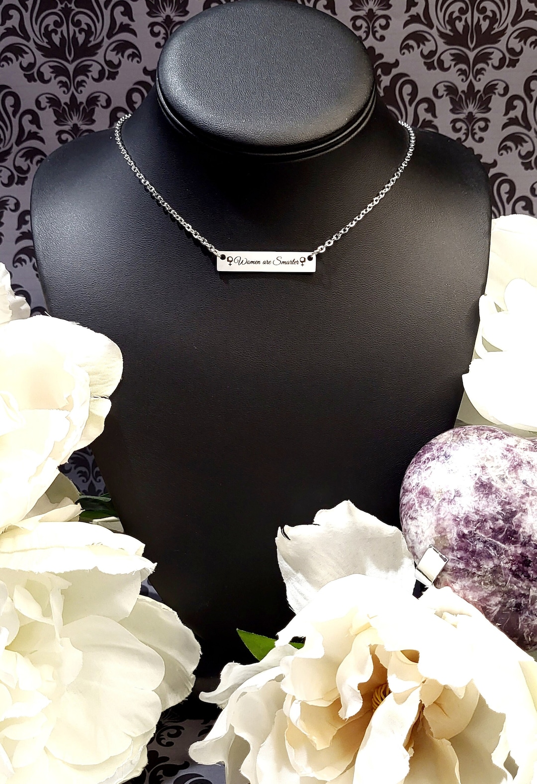 Women Are Smarter Grateful Dead Bar Necklace-deadheads,shakedown Street ...