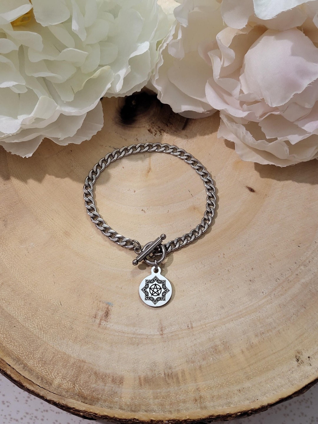 SM Pentagram Toggle Bracelet-witchy Jewelry,witch Bracelet,pagan ...