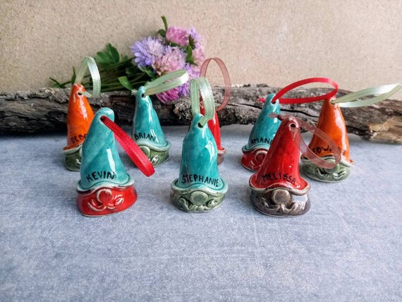 PERSONALIZED Gnomes / Personalized Christmas Ornaments / | Etsy