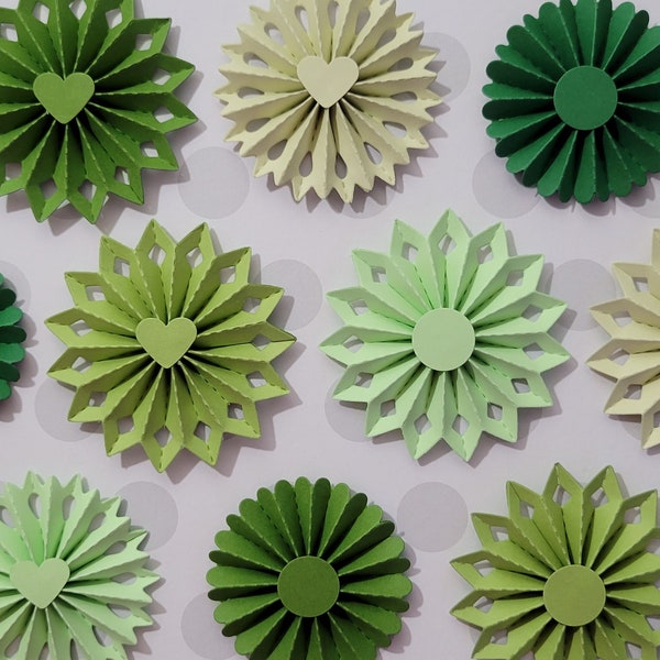 Green Rosettes - Etsy