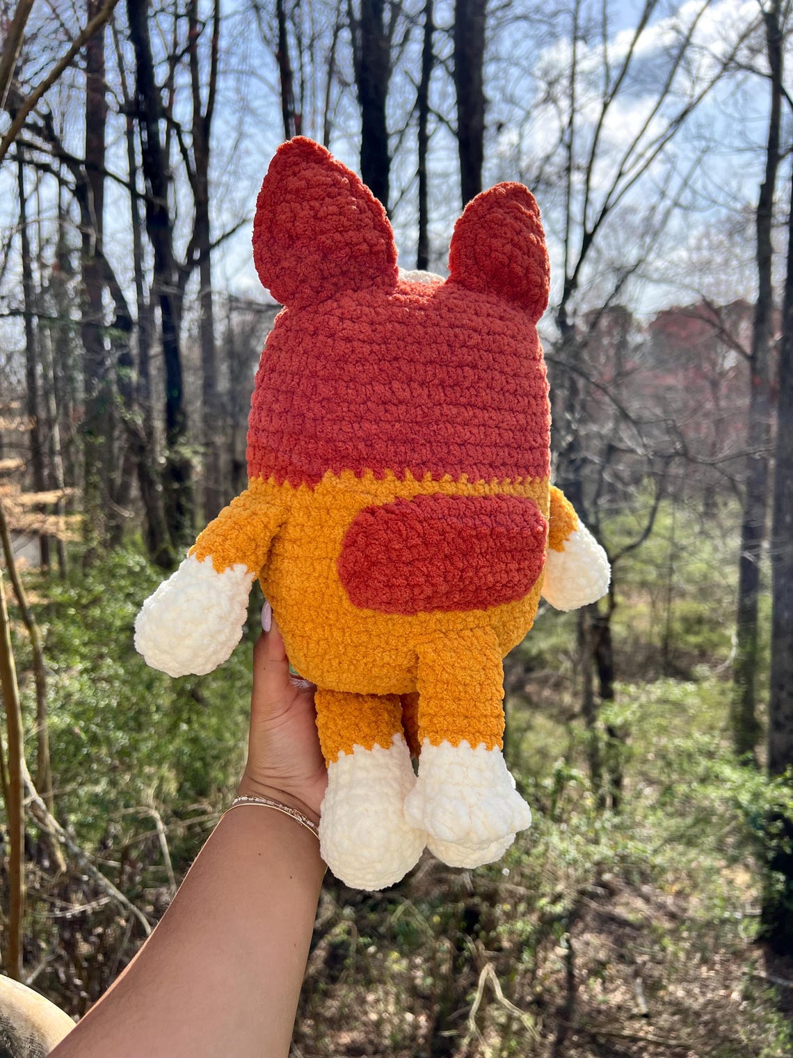 Crochet Red Heeler Plushie - Bingo From Bluey - Etsy