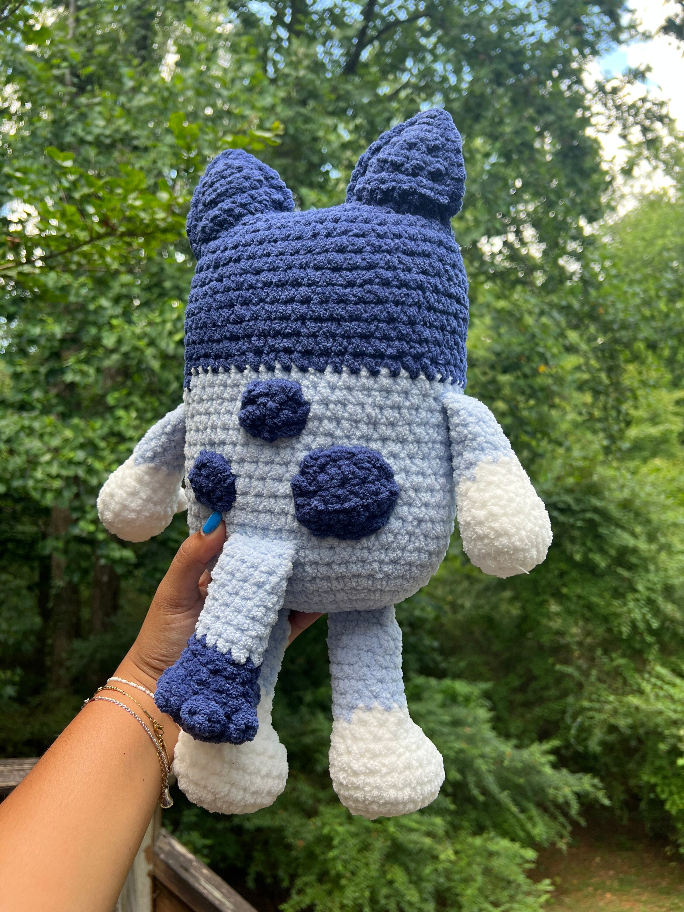 Crochet Blue Heeler Plushie - Bluey - Etsy