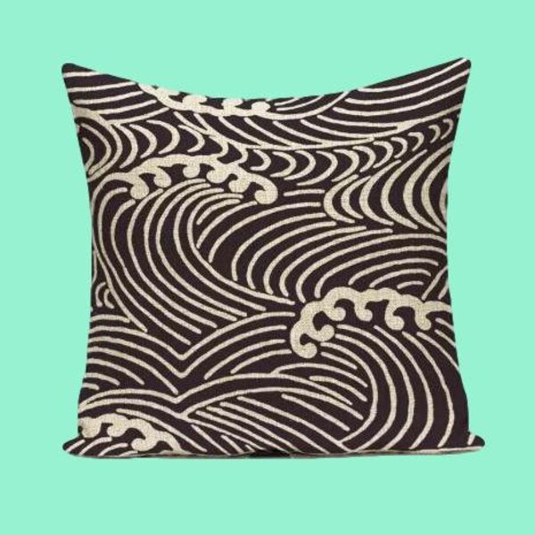 Waves Pillow - Etsy