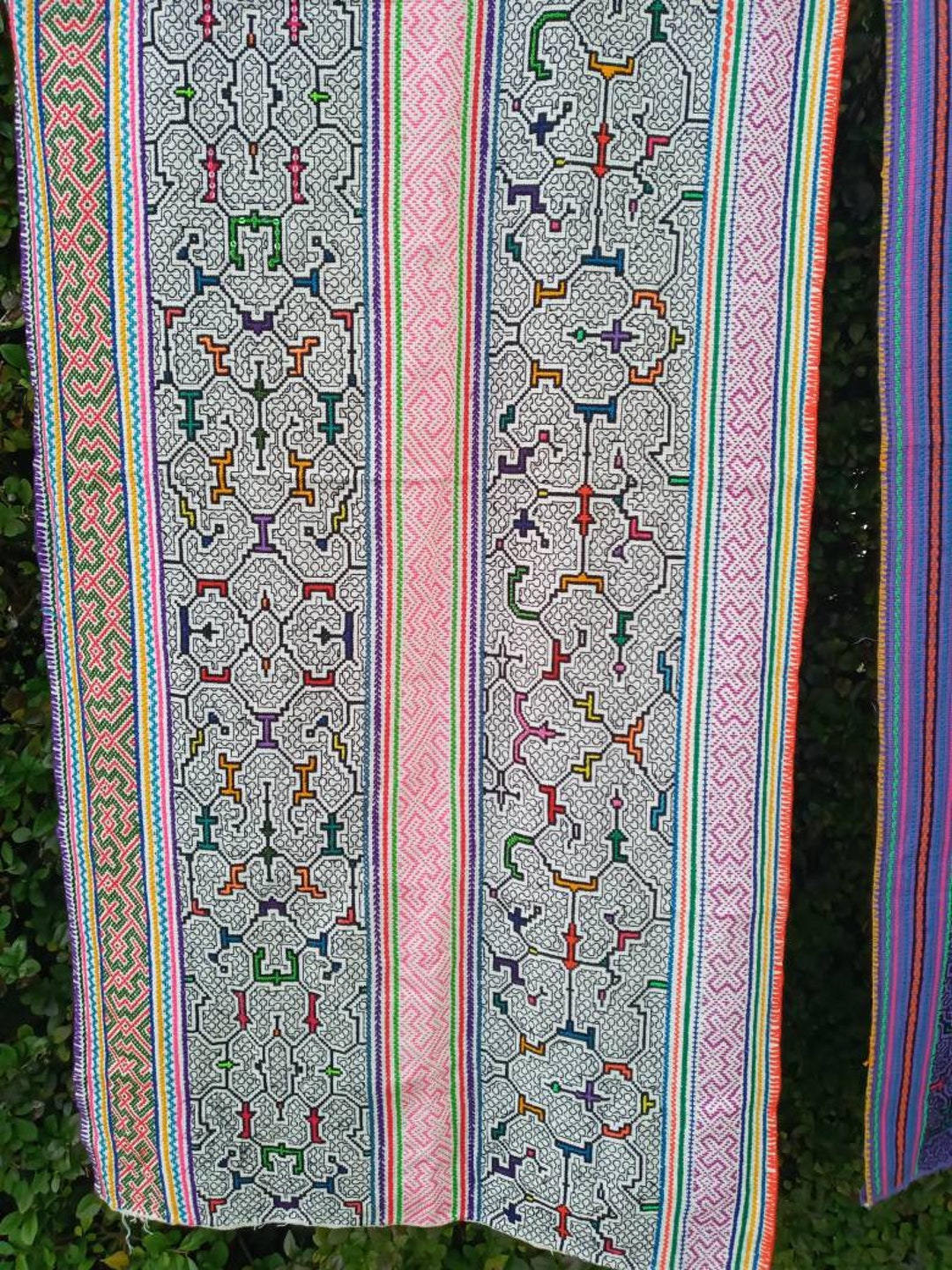 Tejido de Ayahuasca Shipibo Ikaro Ayhuasca Amazónica Peruana - Etsy España