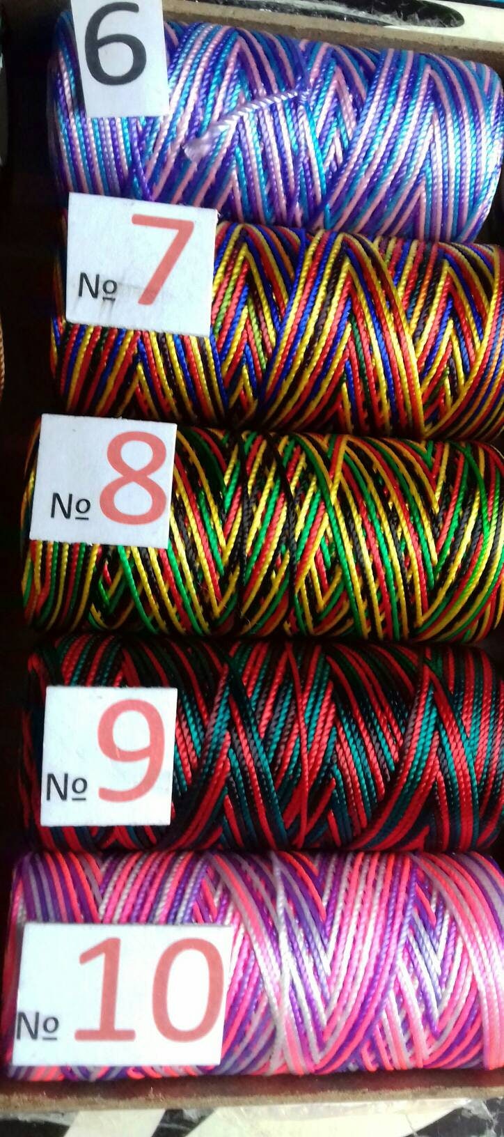 Spool of Multi-coloured Nylon Macrame Cord / Thread 1mm - Etsy