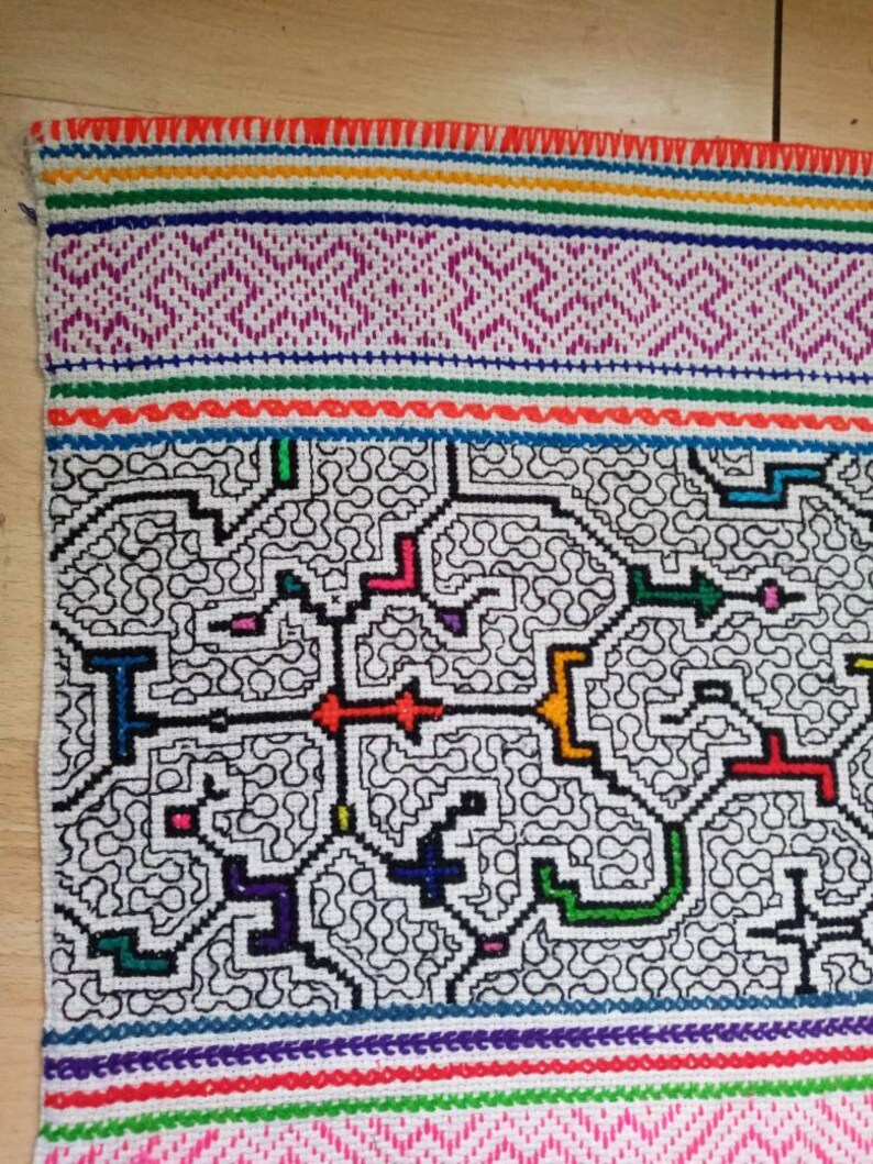 Tejido de Ayahuasca Shipibo Ikaro Ayhuasca Amazónica Peruana - Etsy España