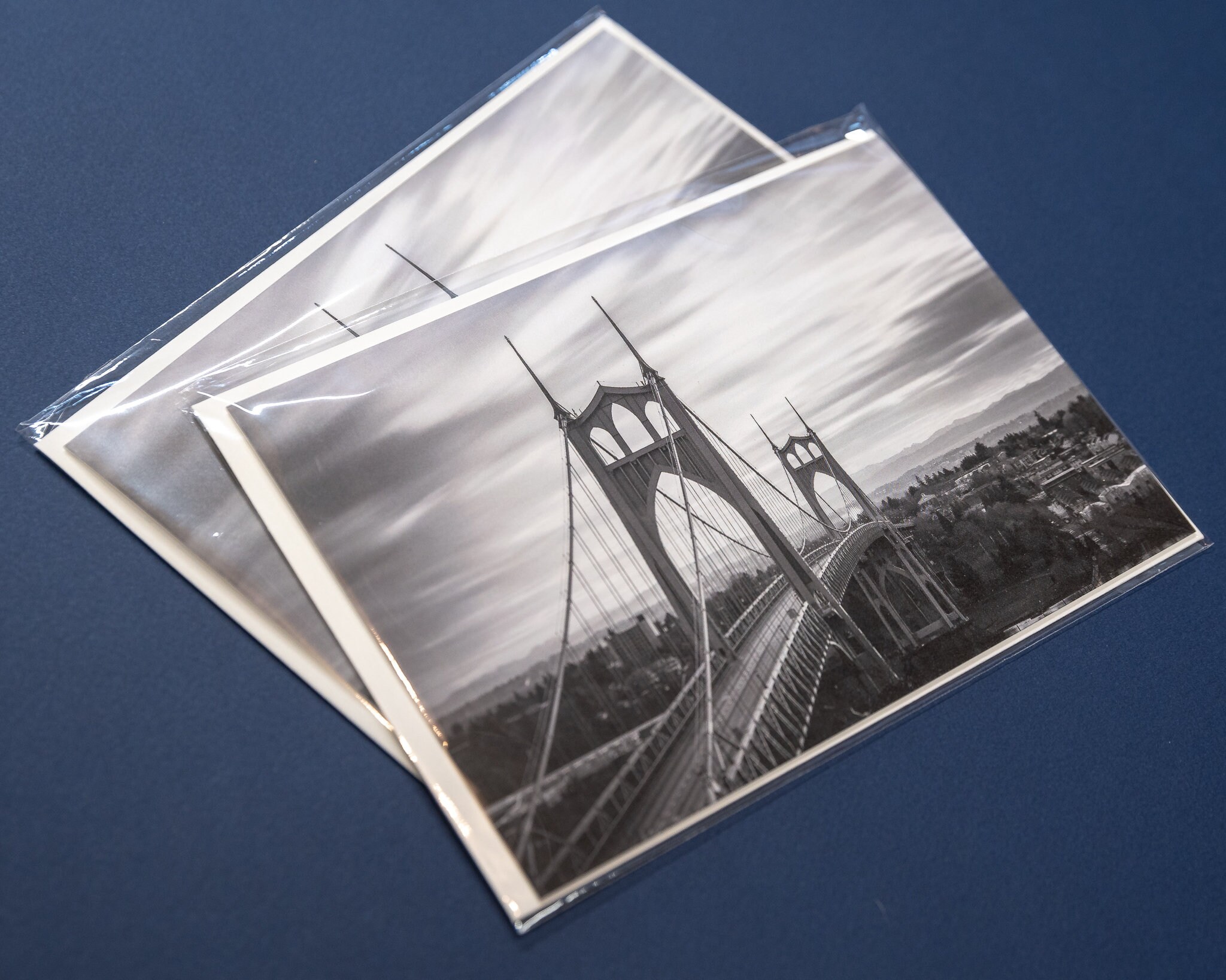 St Johns Bridge Greeting Card Portland Oregon Photography Fine Art ...
