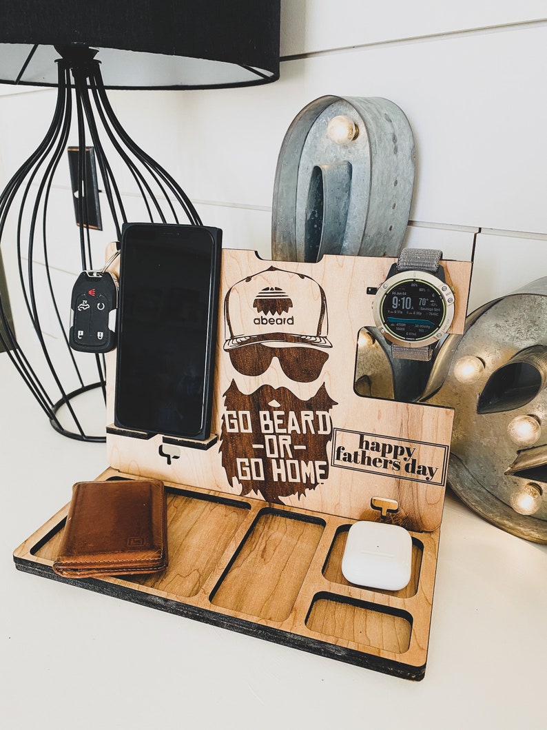 Go Beard or Go Home Phone Charging Dock Station/organizer | Etsy