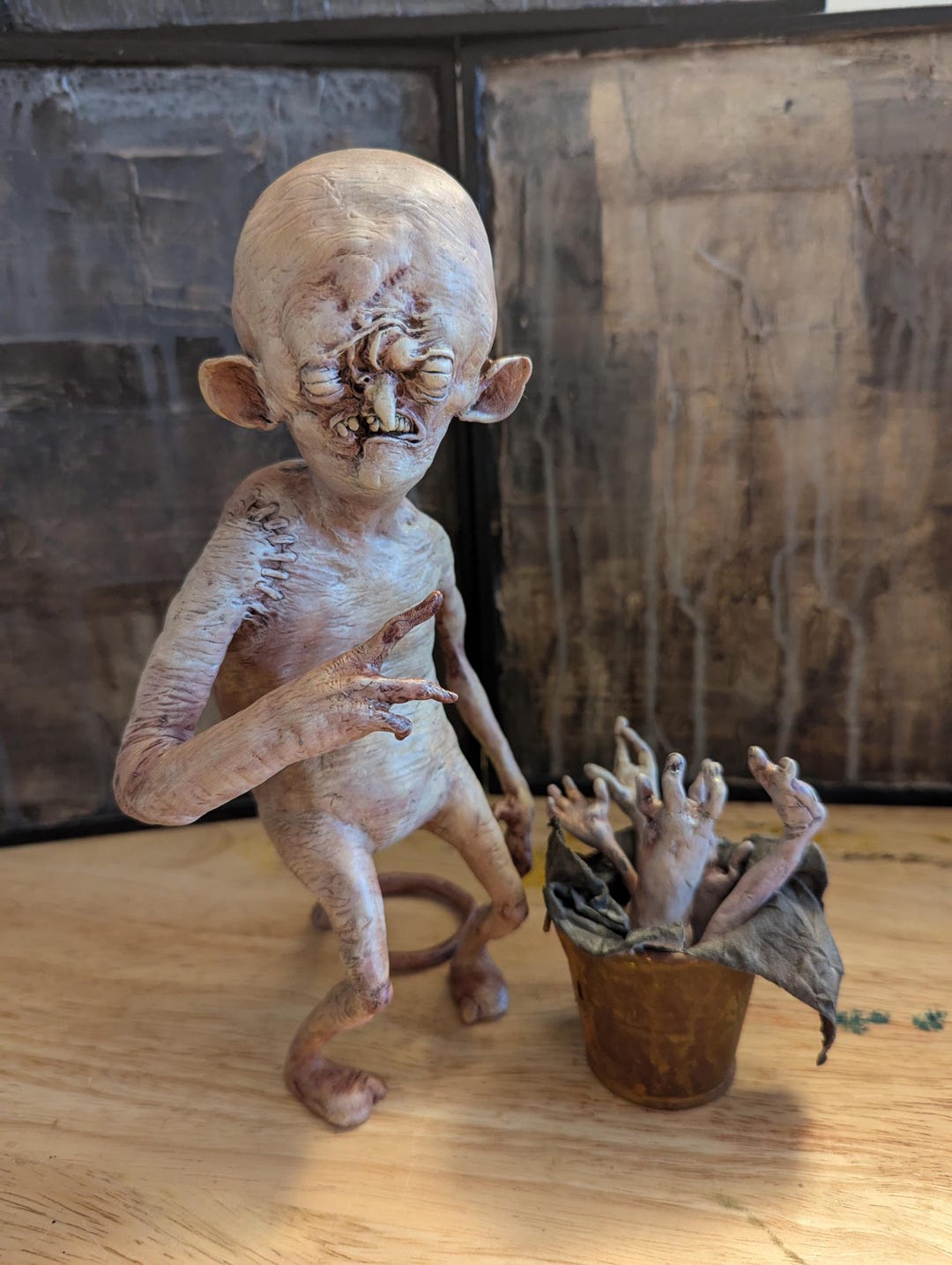 Mutant Limb Collector With Bucket of Arms and Legs - Etsy