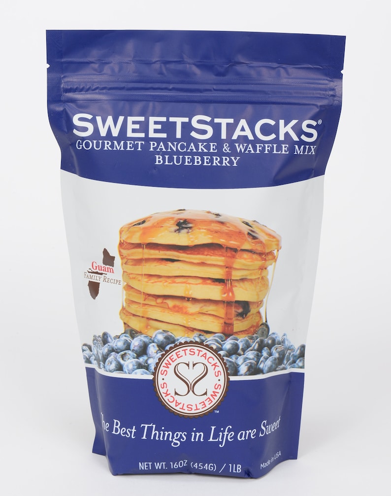 Sweetstacks Blueberry Gourmet Pancake & Waffle Mix - Etsy