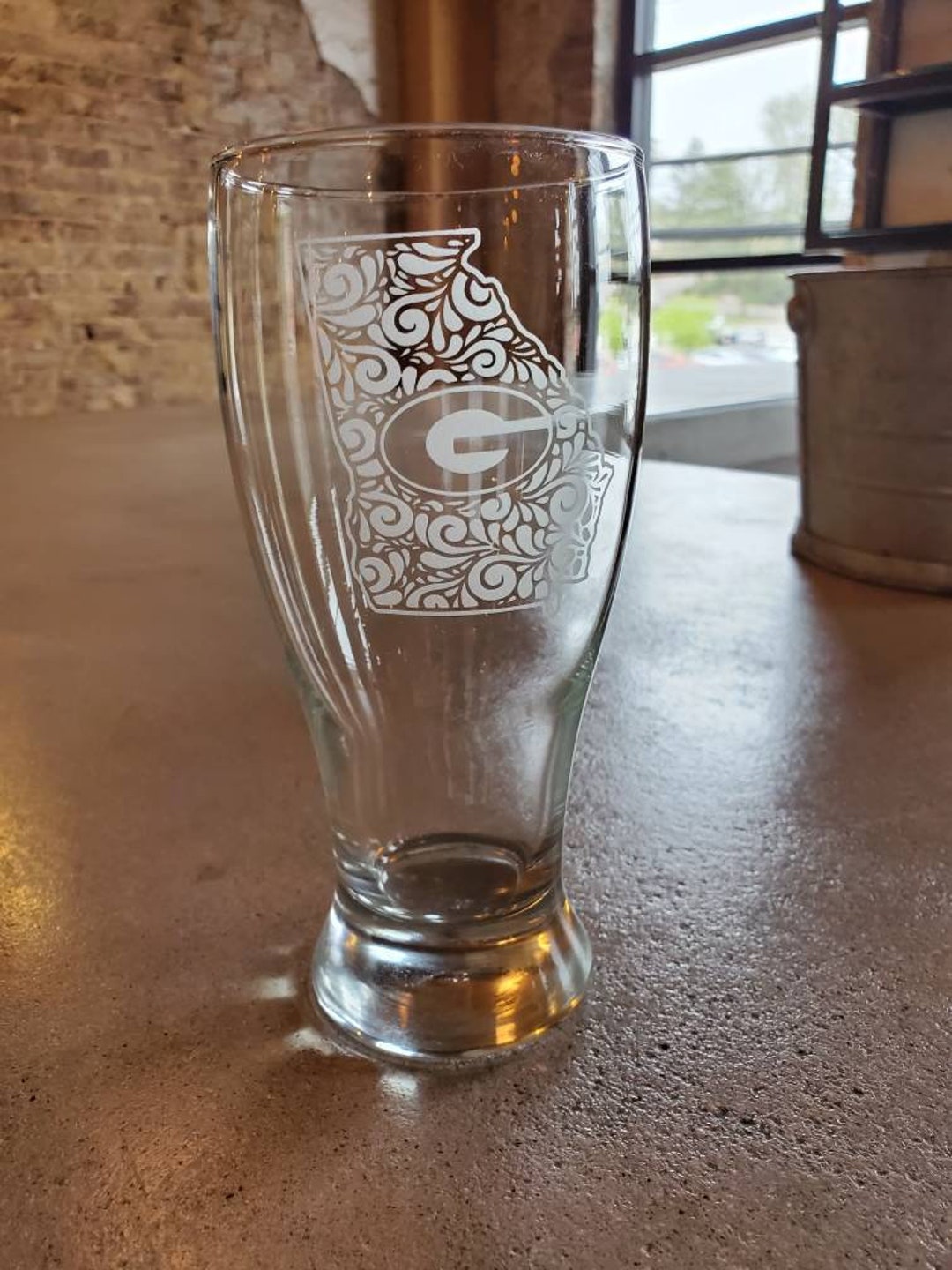 Georgia Custom Glass - Etched Glassware Barware - Etsy